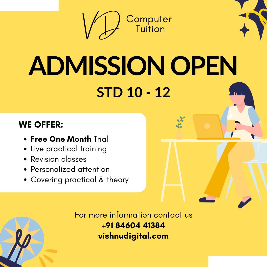 Vishnu Digital — Expert Computer Tuition in Surat for Std 10-12 (GSEB ...